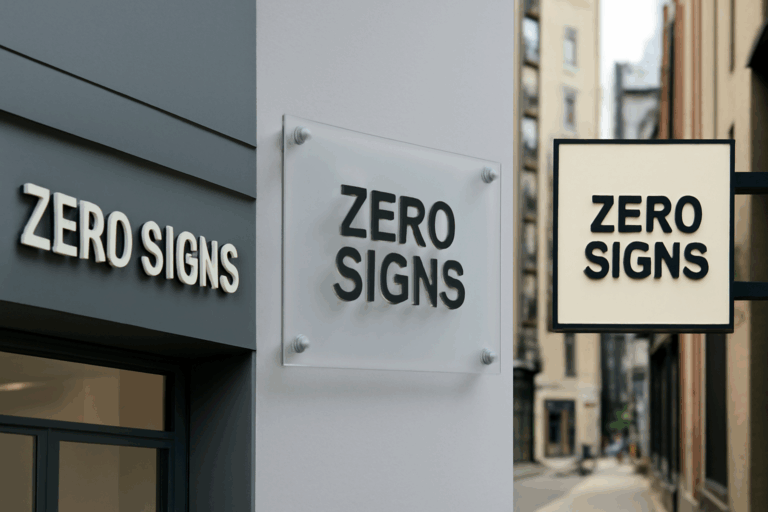 8 Different Types of Signage for your Business | Zero Signs