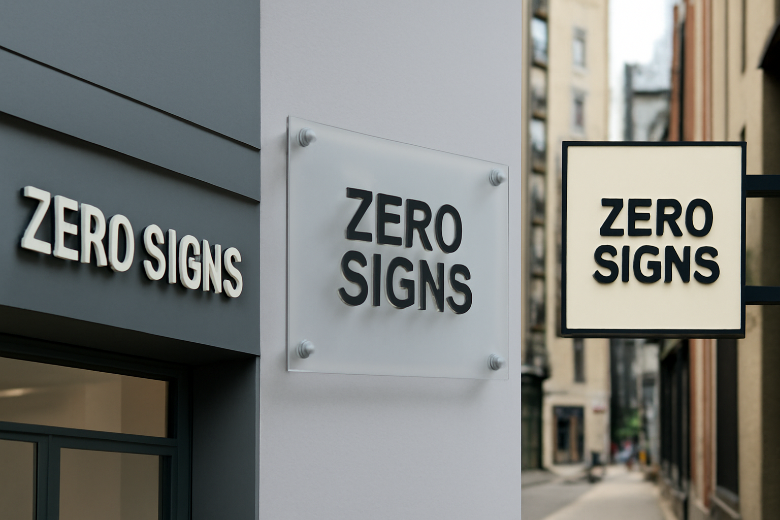 8 Different Types of Signage for your Business | Zero Signs