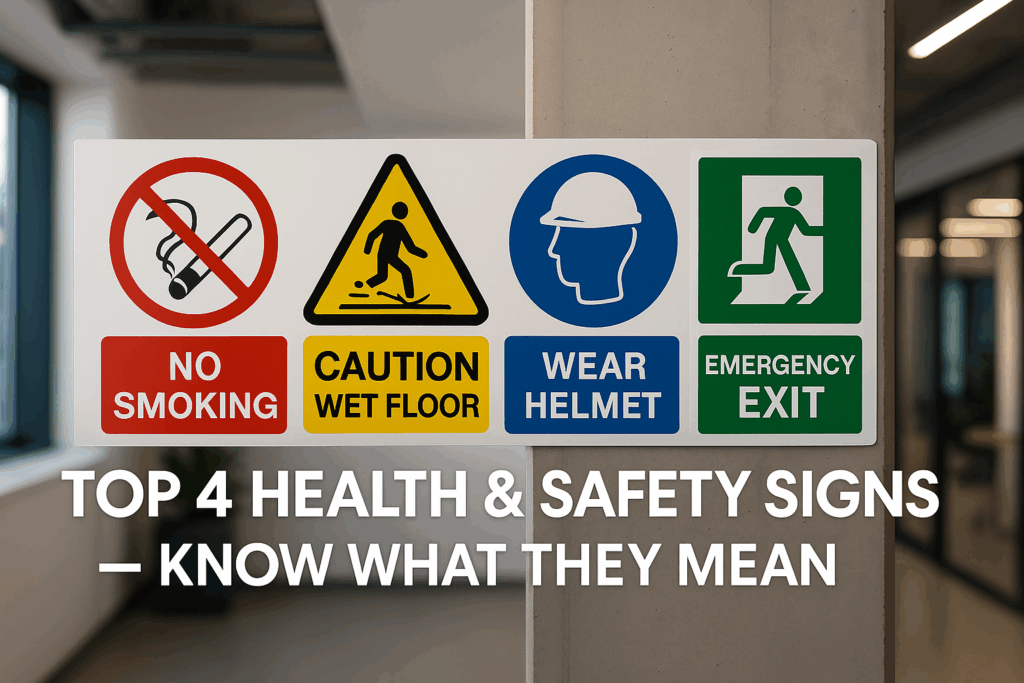 Top 4 Health and Safety Signs & What They Mean | Zero Signs
