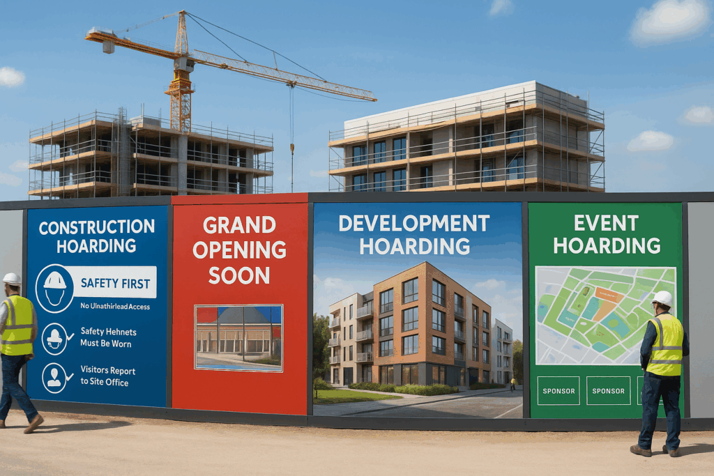 4 Types of Hoarding Signs & Their On-Site Uses