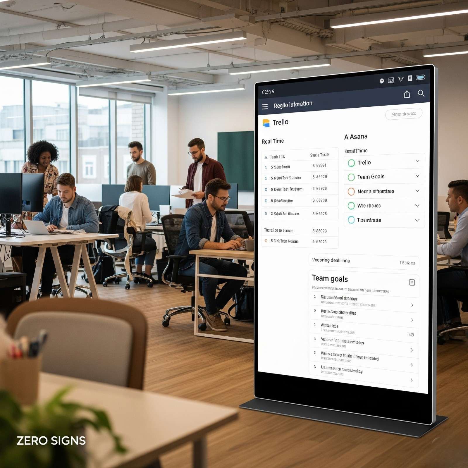 How Digital Signage Improves Project Management