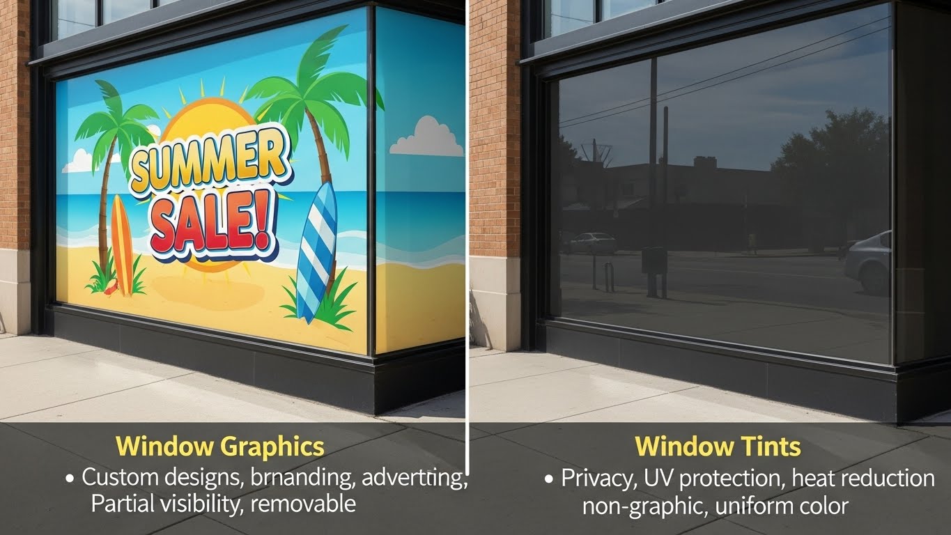What’s the Difference Between Window Graphics and Window Tints? - Zero ...