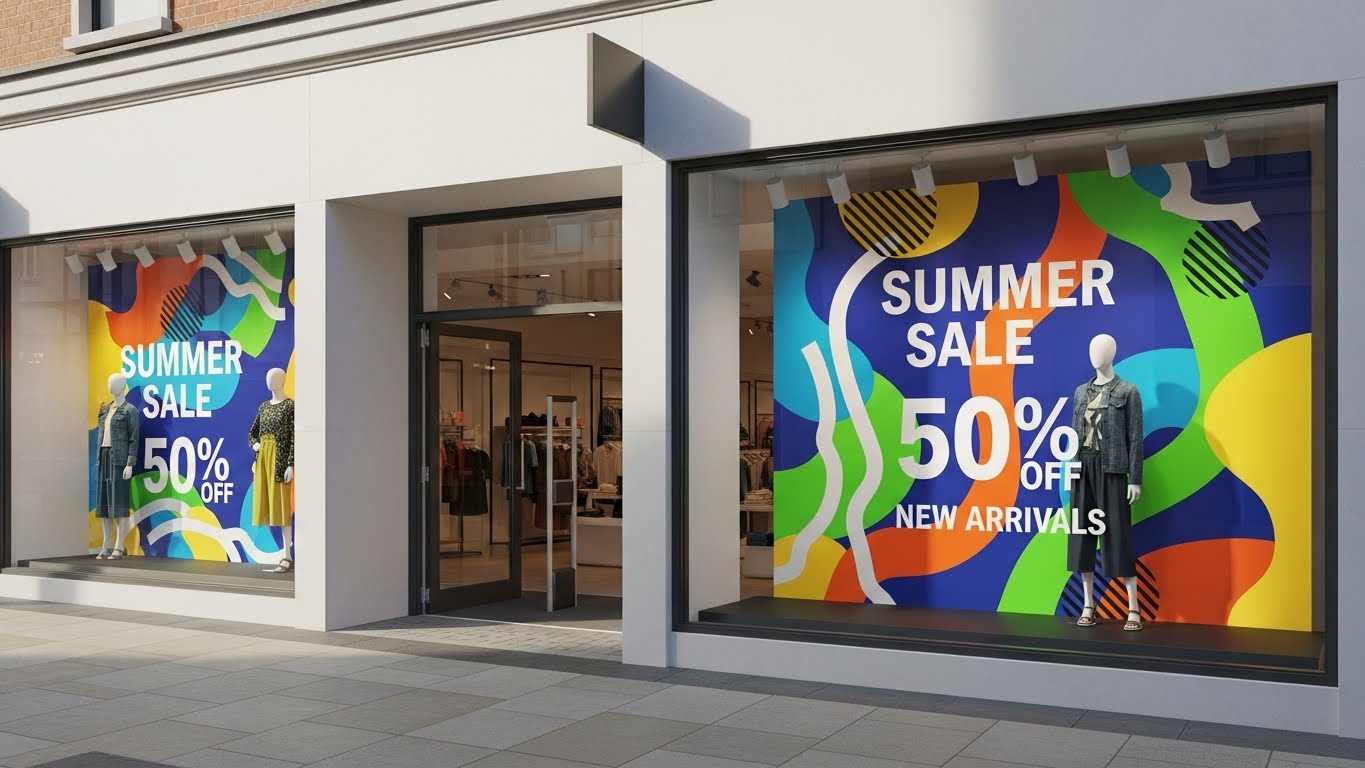 Best Types of Window Graphics for Retail Stores