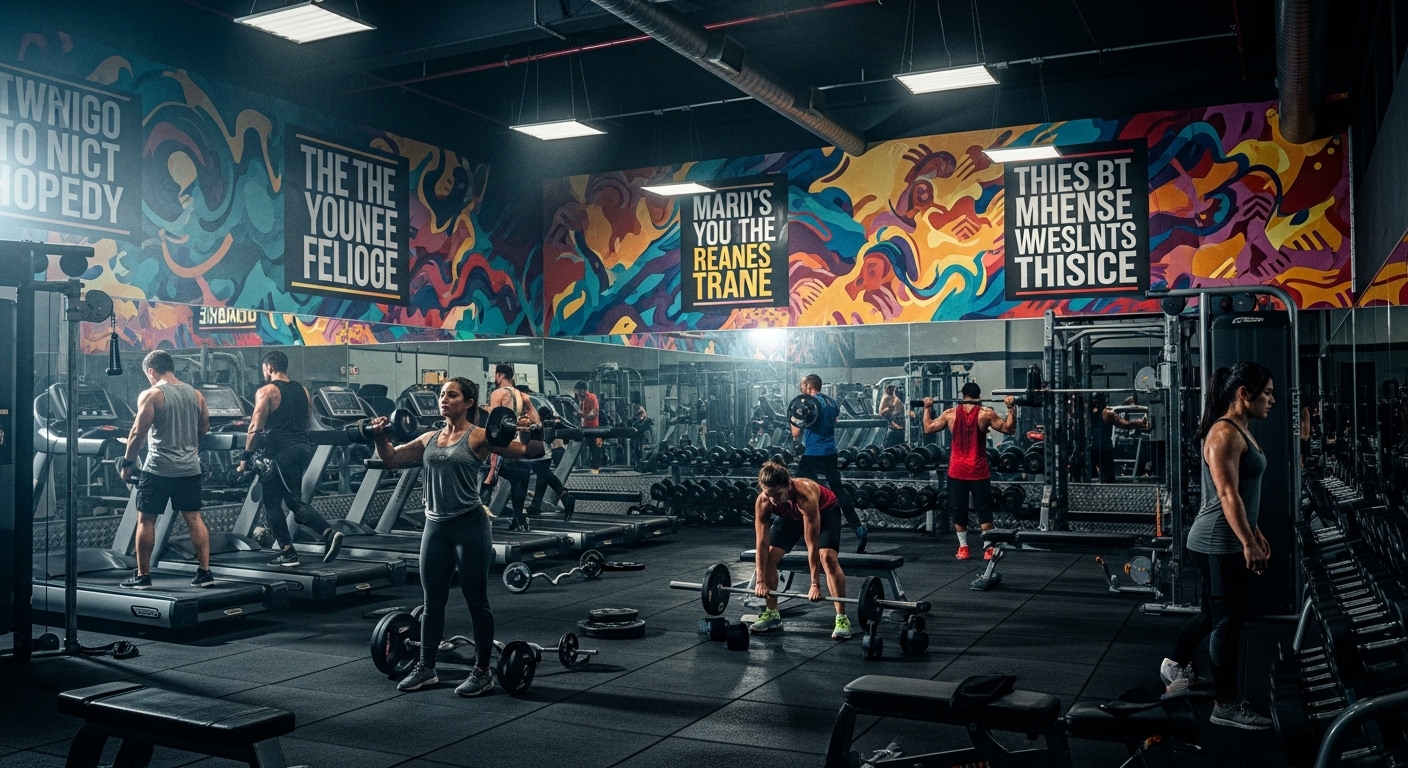 Motivational Wall Graphics for Gyms: Boost Energy & Focus